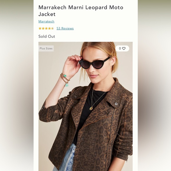 Anthropologie | Jackets & Coats | Anthropologie Marrakech Marni Leopard ...